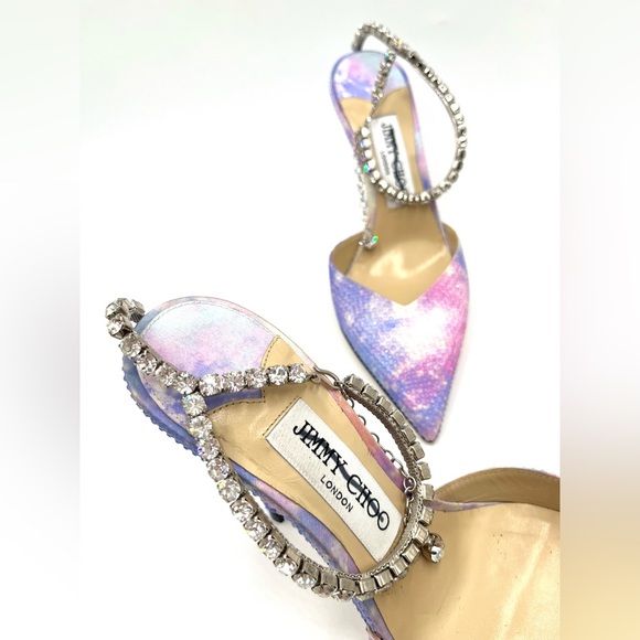 Jimmy Choo | Shoes | Jimmy Choo Saeda 0mm Unicorn Hotfix Pumps | Poshmark